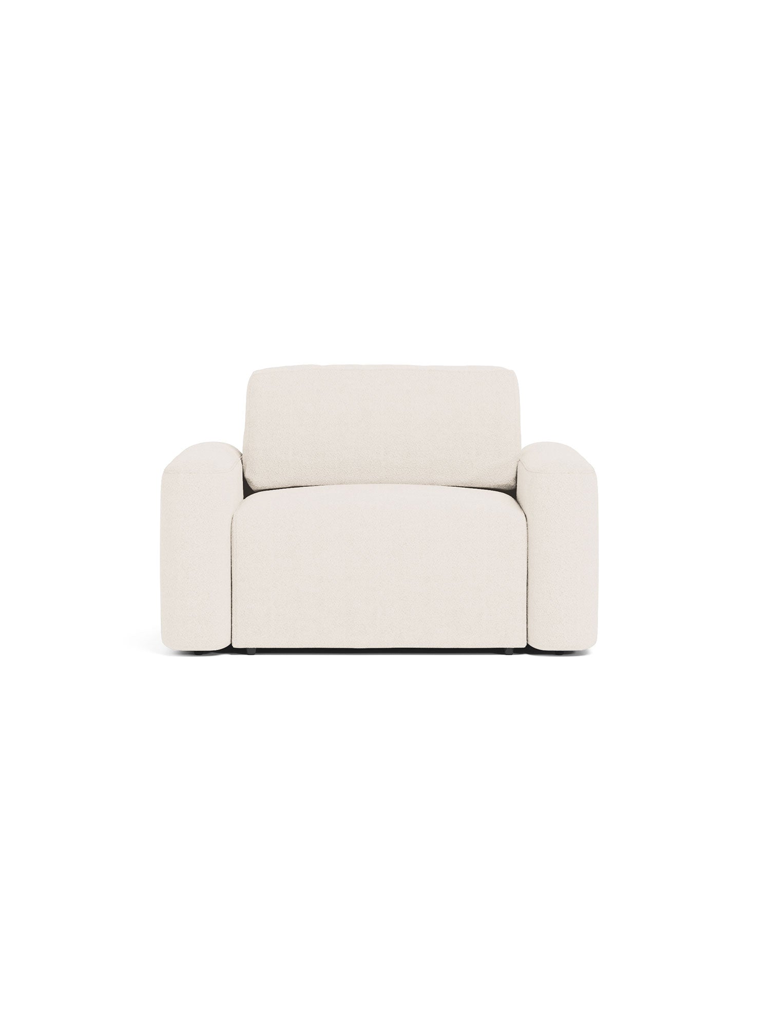 Loop Teddy Cream Sofabed Armchair | Cozy & Compact | Soffie